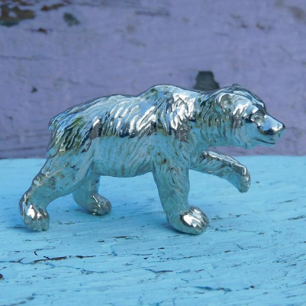 Handmade Pewter Standing Bear Figurine – Bold Art Honoring LGBTQ+ Bear ...